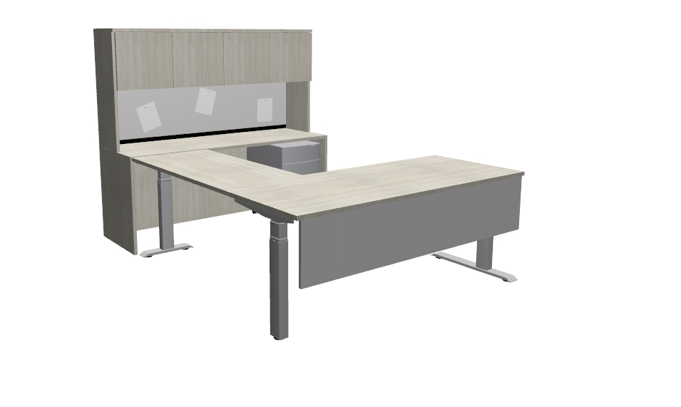 Workstation Height Adjustable Layout 4